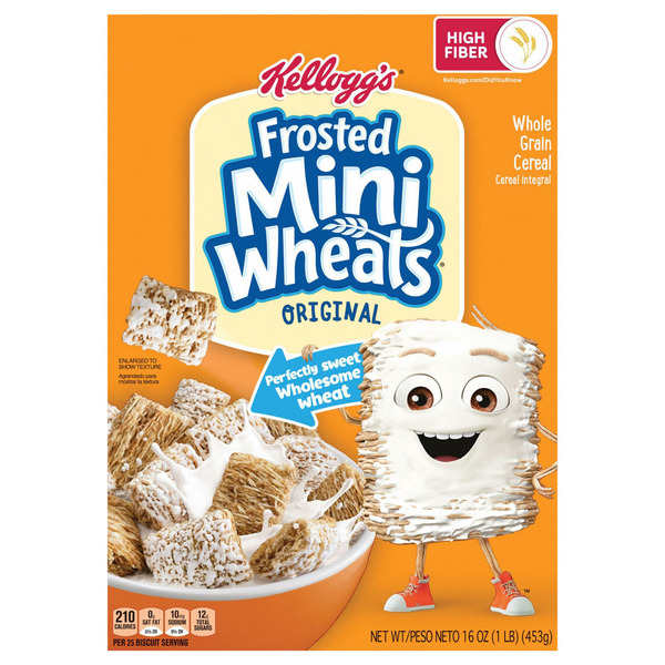 Wegmans Frosted Mini-Wheats Breakfast Cereal, Kids Cereal, Family ...