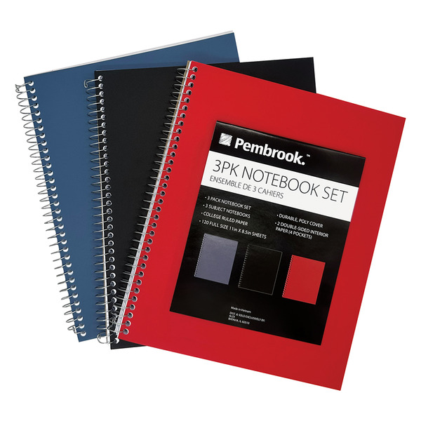 Pembrook Solid Color Notebook Set Same-Day Delivery or Pickup | ALDI