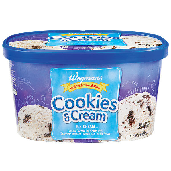Wegmans Wegmans Food You Feel Good About Cookies & Cream Ice Cream Same ...