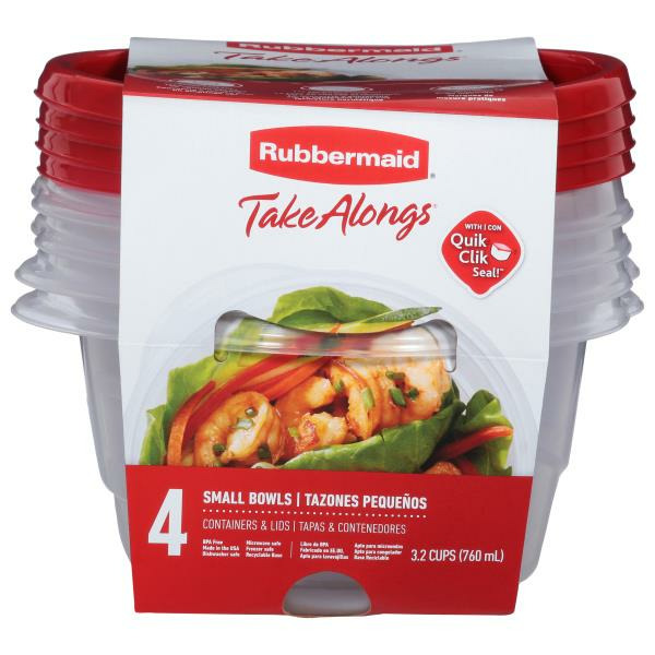 Rubbermaid Containers & Lids, Small Bowls, 3.2 Cups Same-Day Delivery ...