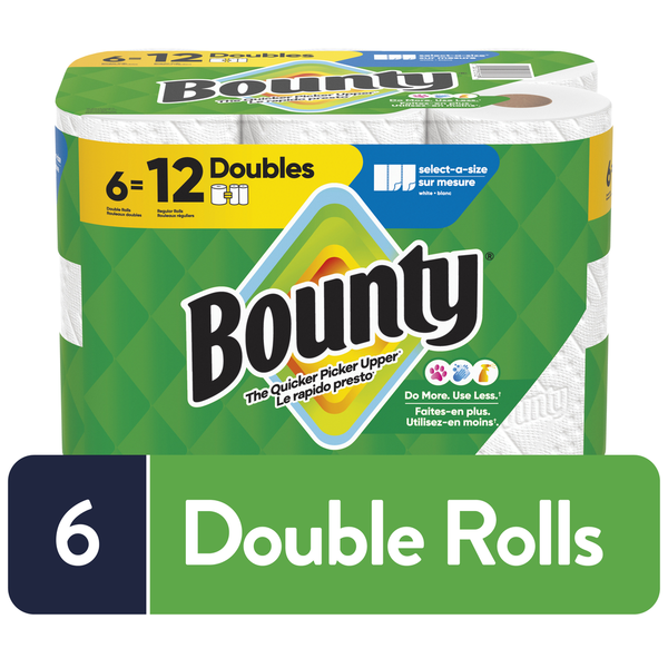 Bounty Paper Towels Select-A-Size Same-Day Delivery or Pickup | Super 1 ...
