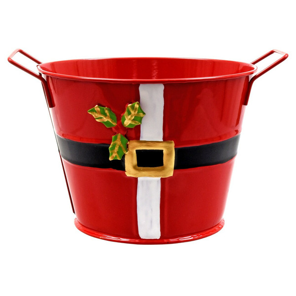 Dollar Tree Stores, Inc. Christmas House Mini Metal Santa Buckets With ...