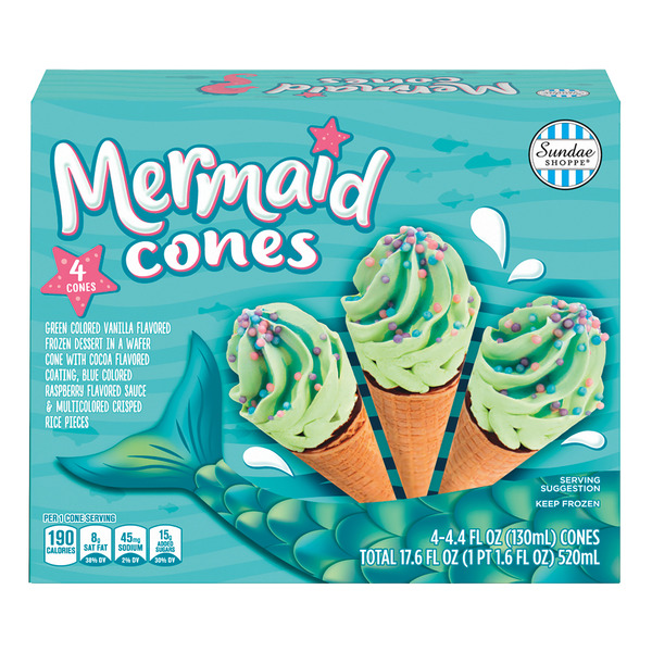 Sundae Shoppe Mermaid Cones Same-Day Delivery or Pickup | ALDI