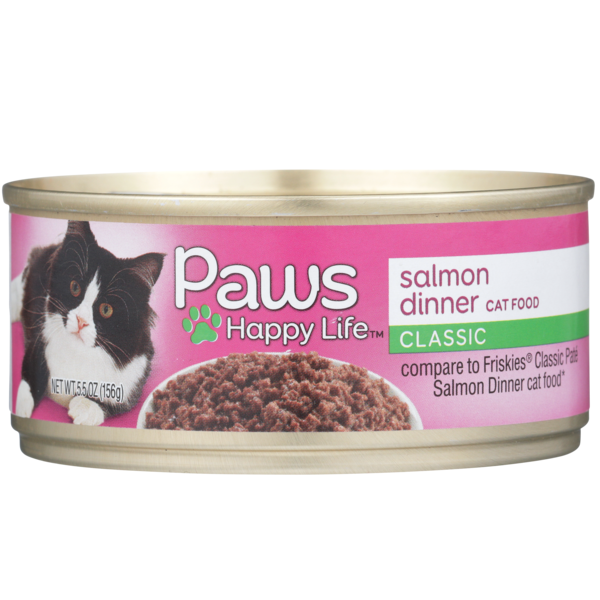 Paws Happy Life Salmon Dinner Classic Cat Food (5.5 oz) - Instacart