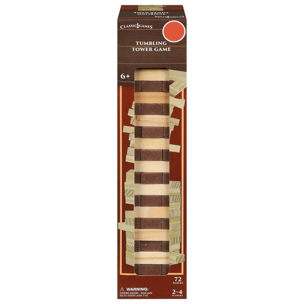 Classic Games Games & Puzzles Tumbling Tower Games - 72 Pieces Same-Day ...