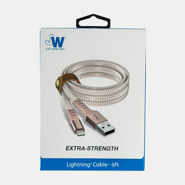 Walgreens Just Wireless Nylon Braided Lightning Cable Same-Day Delivery ...