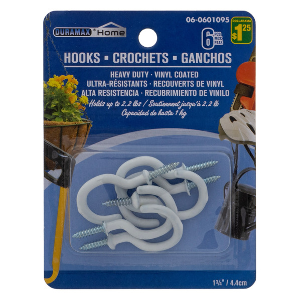 Multi-Purpose Hooks, 6 Pack Same-Day Delivery | Dollarama