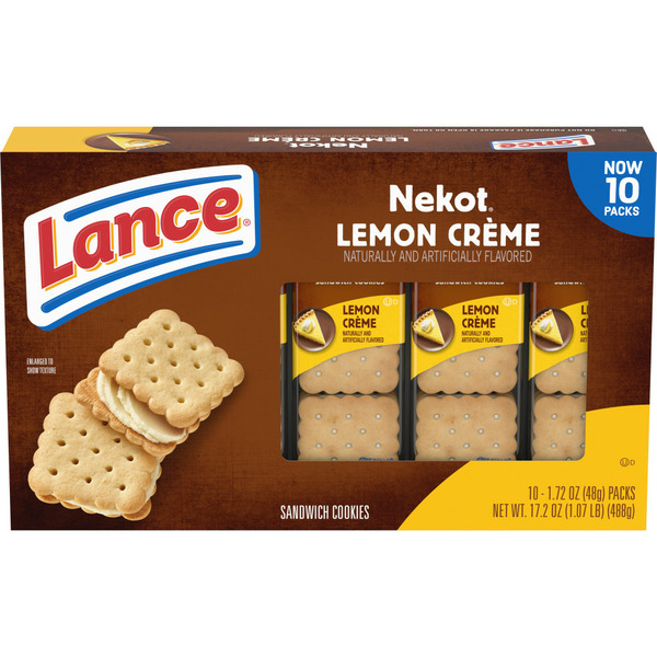 Publix Lance Nekot Lemon Creme Sandwich Cookies Same-Day Delivery or ...