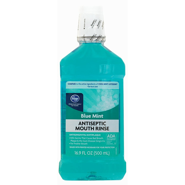 Kroger Kroger Mouth Rinse, Antiseptic, Blue Mint Same-Day Delivery or ...