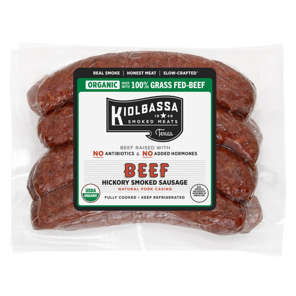 Kiolbassa Provision Co Organic Grass Fed Beef Sausage Same-Day Delivery | Costco