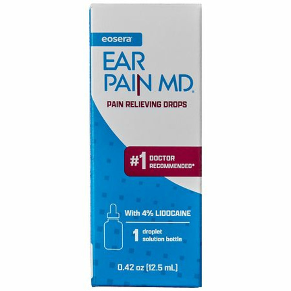Walgreens Ear Pain MD Pain Relieving Drops, with 4% Lidocaine Same-Day ...