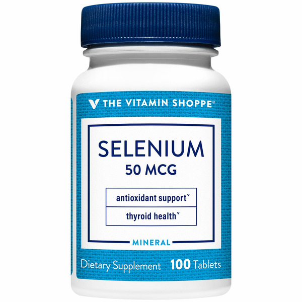 The Vitamin Shoppe Selenium - 50 MCG (100 Tablets) Same-Day Delivery ...