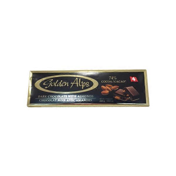 Golden Alps 74% Dark Chocolate With Almonds (10.6 oz) - Instacart