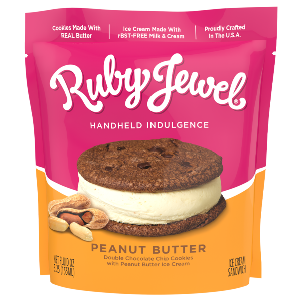Ruby Jewel Peanut Butter Ice Cream Sandwich Same-Day Delivery or Pickup | Harmons