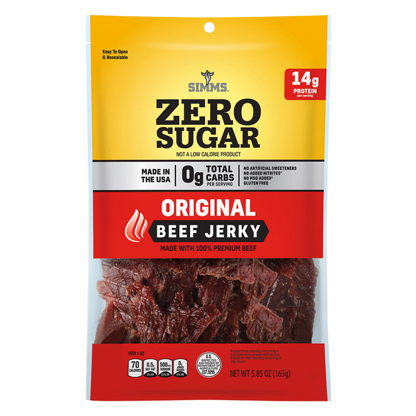 ALDI Simms Beef Jerky, Zero Sugar, Original Same-Day Delivery or Pickup ...