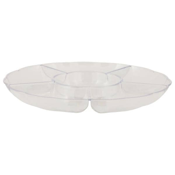Novelty Crystal Clear Divided Serving Tray Same-Day Delivery or Pickup ...
