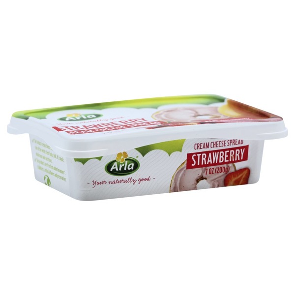 Arla Cream Cheese Spread, Strawberry (7 oz) - Instacart