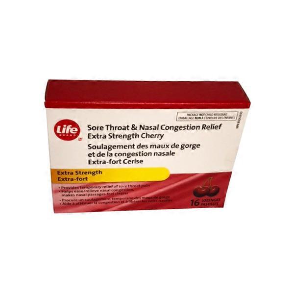 Life Brand Cherry Sore Throat Lozenges (each) - Instacart