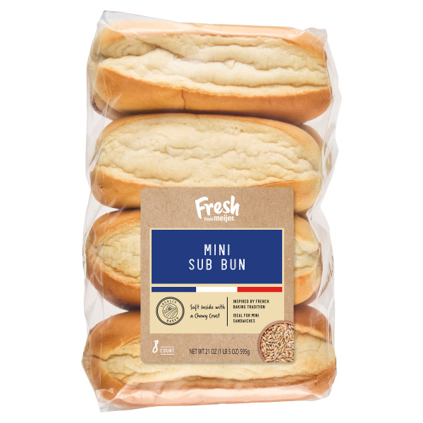 Meijer Meijer White Ffm Mini Sub Bun Same-Day Delivery | Instacart
