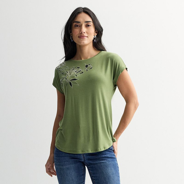 Short Sleeve Kohls Womens Tops