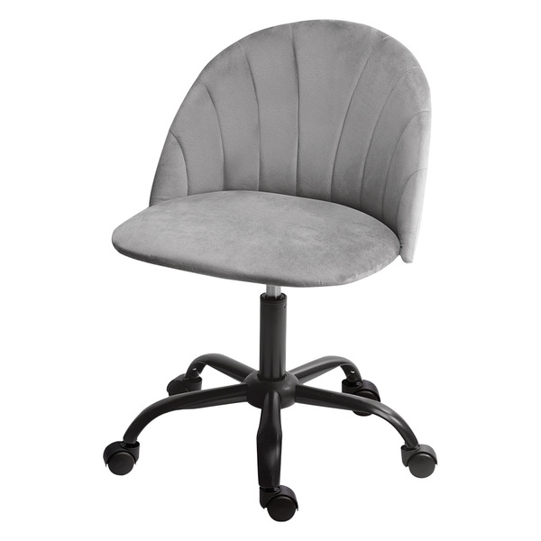 ALDI SOHL Furniture Velvet Office Chair Gray Same Day Delivery or Pickup Instacart