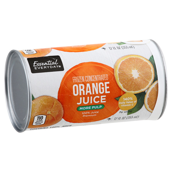Essential Everyday Juice, Orange, More Pulp, Frozen Concentrated Same ...