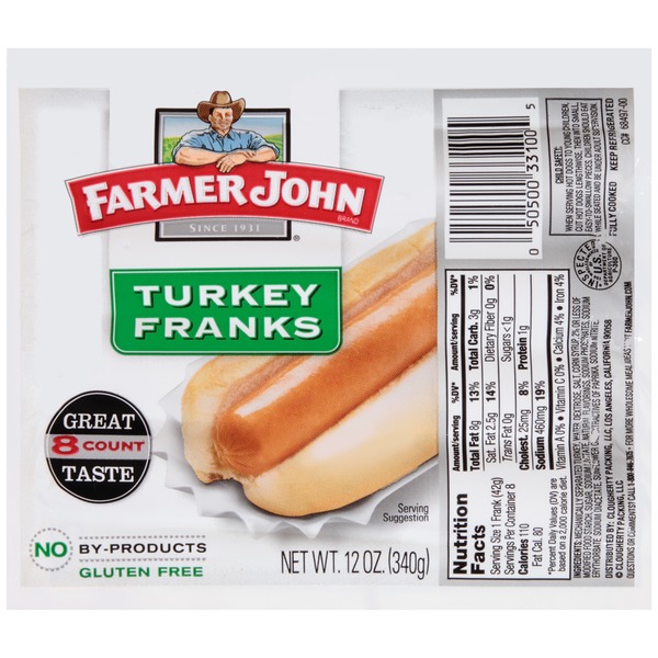 Farmer John Turkey Franks (12 oz) - Instacart