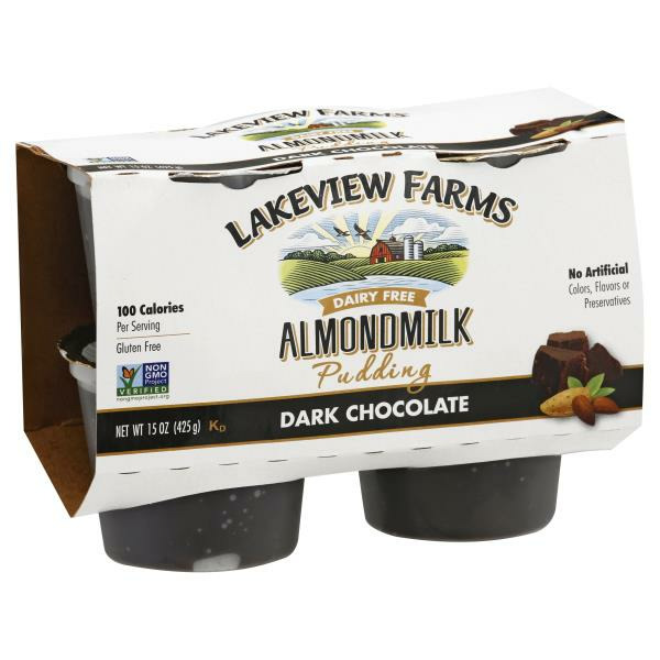 Lakeview Farms Almondmilk Pudding, Dairy Free, Dark Chocolate Same-Day ...