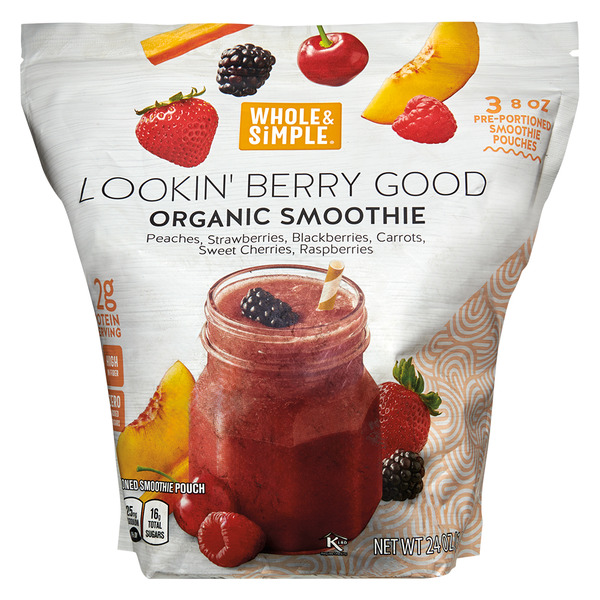 ALDI Whole & Simple Organic Lookin' Berry Good Smoothie Same-Day ...
