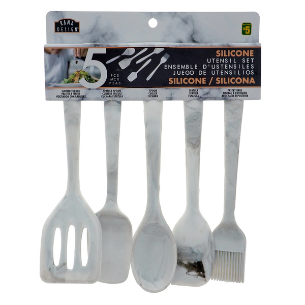 Chef’s Marble Mini Marble Silicone Utensil Set Same-Day Delivery ...