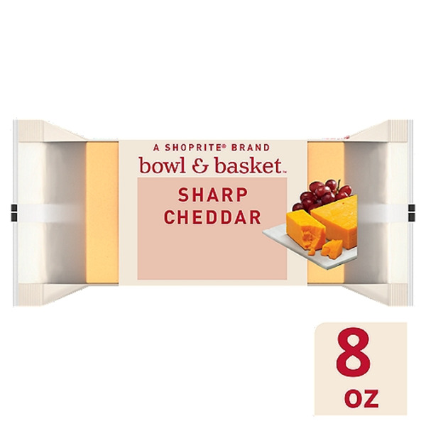ShopRite Bowl & Basket Sharp Cheddar Natural Cheese Same-Day Delivery ...
