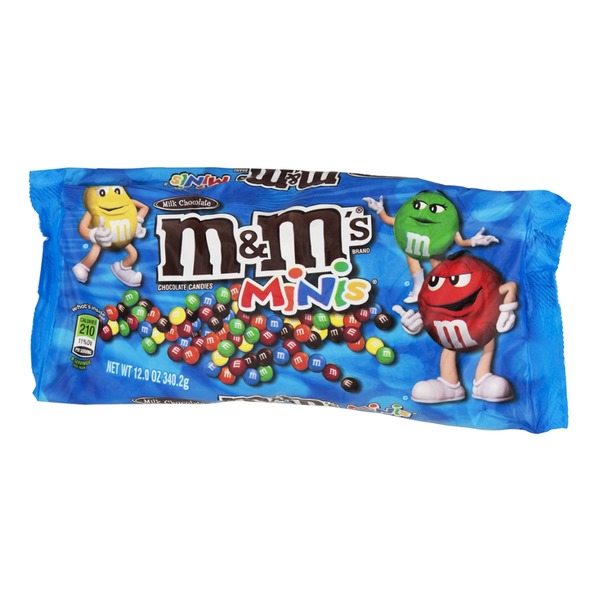 M&M's Milk Chocolate MINIS Size Candy 12-oz. Bag (12 oz) - Instacart