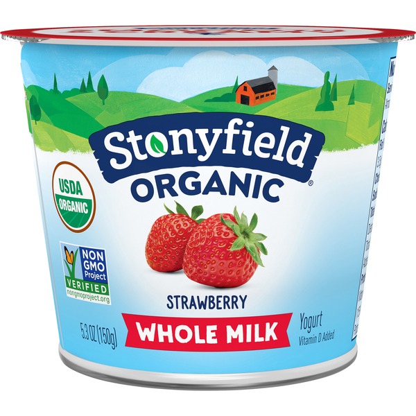 Stonyfield® Organic Classic Strawberry Yogurt (5.3 oz) - Instacart