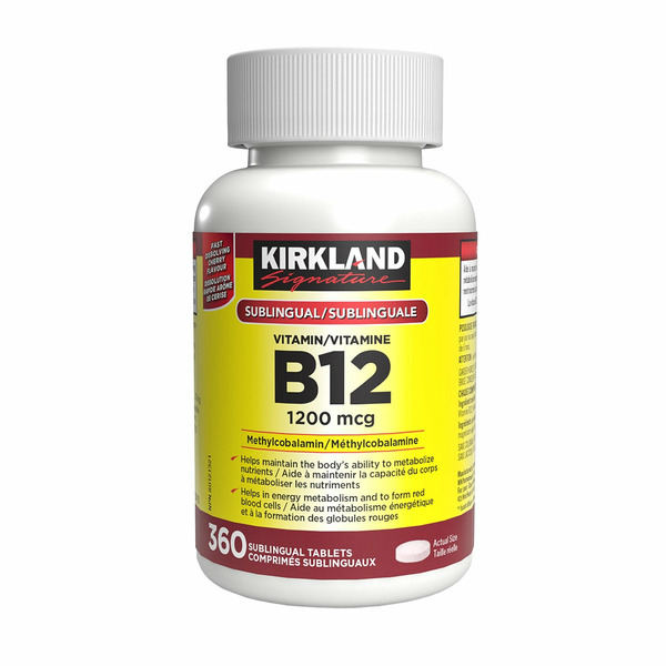 Costco Kirkland Signature 1200 Mcg Vitamin B12 Sublingual Tablets Same-Day Delivery | Costco Canada
