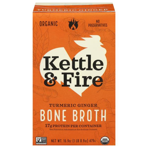 Kettle & Fire Turmeric Ginger Chicken Bone Broth Same-Day Delivery or ...