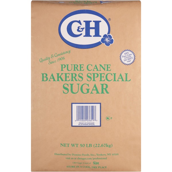 C&H Pure Cane Bakers Special Sugar (50 lb) - Instacart