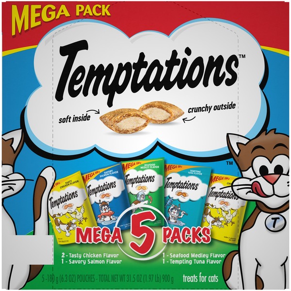 Temptations Mega Packs Mega Packs Cat Treats (6.3 oz) - Instacart