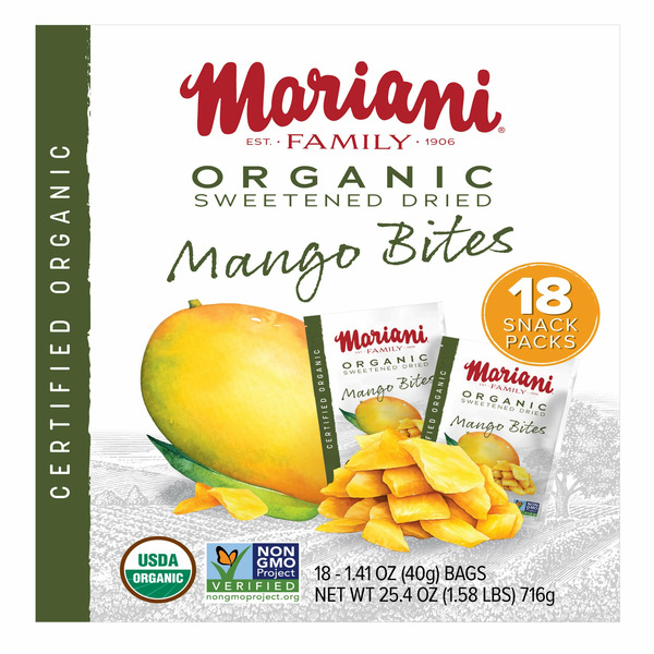 Mariani Organic Mango Bites, 1.41 oz, 18-count Same-Day Delivery | Costco