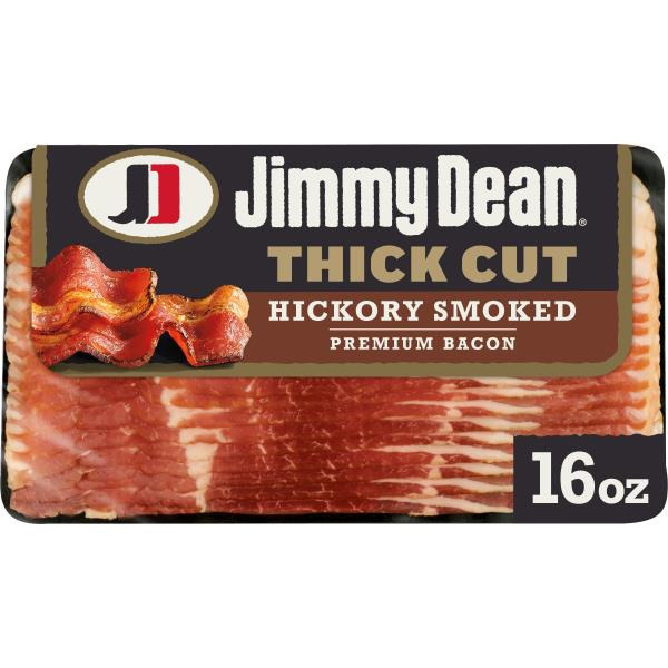 Jimmy Dean Premium Hickory Smoked Thick Cut Bacon, 16 oz Same-Day ...