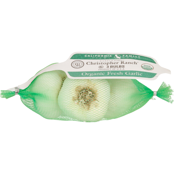 ShopRite Christopher Ranch Garlic, Fresh, Organic, 3 Bulbs Same-Day ...