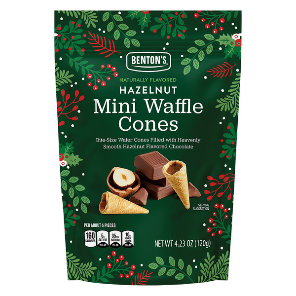 Benton's Hazelnut Mini Waffle Cones Same-Day Delivery or Pickup | ALDI