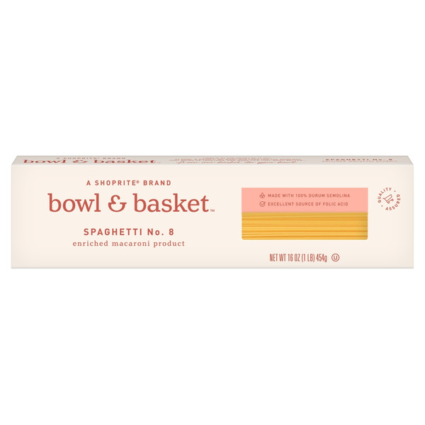 ShopRite Bowl & Basket Spaghetti No. 8 Pasta Same-Day Delivery | Instacart