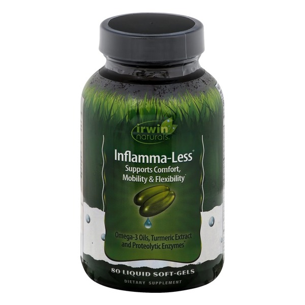 Irwin Naturals Inflamma-Less, Liquid Soft-Gels (80 each) - Instacart