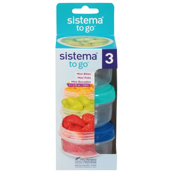 Kroger Sistema Containers, Mini Bites, 4.39 Ounce Same-Day Delivery or ...