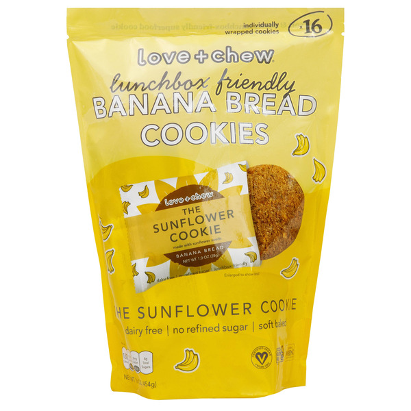 Love + Chew Banana Bread Cookies, 1 oz, 16-count Same-Day Delivery | Costco