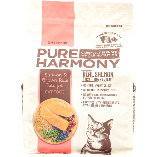 Pure Harmony Cat Food, Super Premium, Salmon & Brown Rice Recipe Same-Day Delivery or Pickup ...
