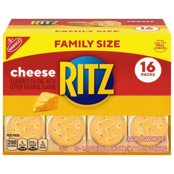 Publix Ritz Cracker Sandwich, Cheese, Family Size Same-Day Delivery or ...
