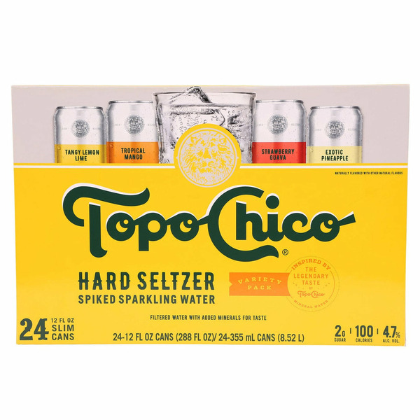 Topo Chico Hard Seltzer Variety Pack, 12 fl oz, 24-count Same-Day ...