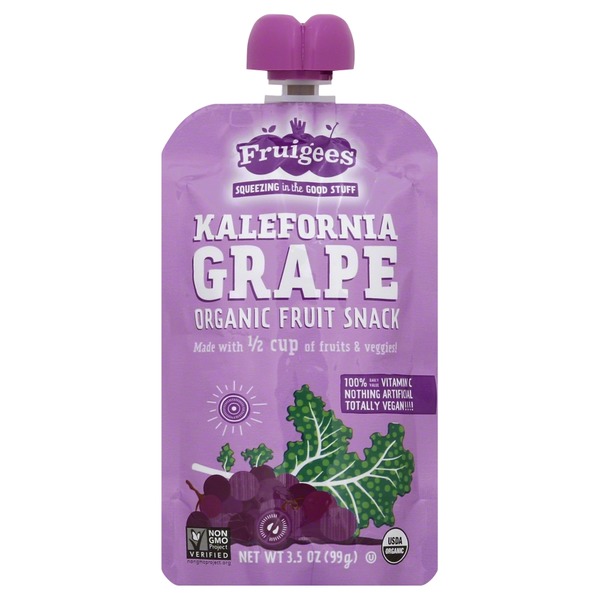 Fruigees Fruit Snack, Organic, Kalefornia Grape (3.5 oz) - Instacart