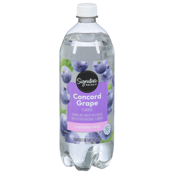 Safeway Signature SELECT Sparkling Water Beverage, Concord Grape Flavored Same-Day Delivery or ...